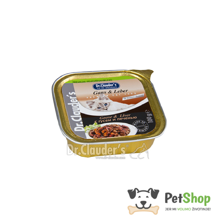 Dr.Clauder’s – Alu pack Cat – Guska i jetrica u umaku - Petshop.ba